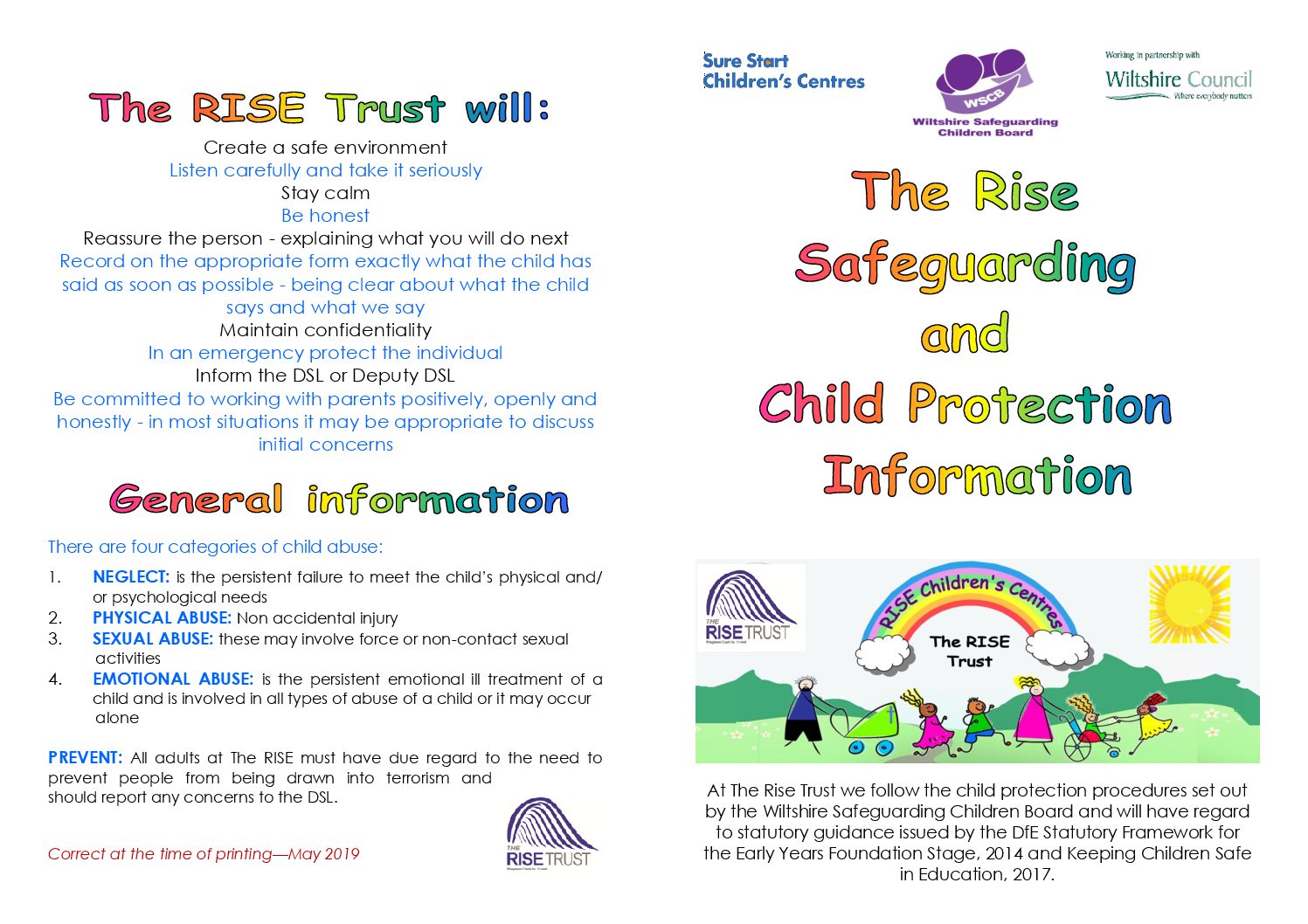 Safeguarding leaflet MAY 2019 - The Rise Trust - Chippenham and North ...